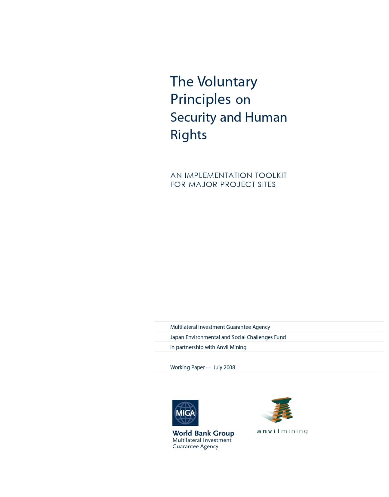 The Voluntary Principles on Security and Human Rights: An ...