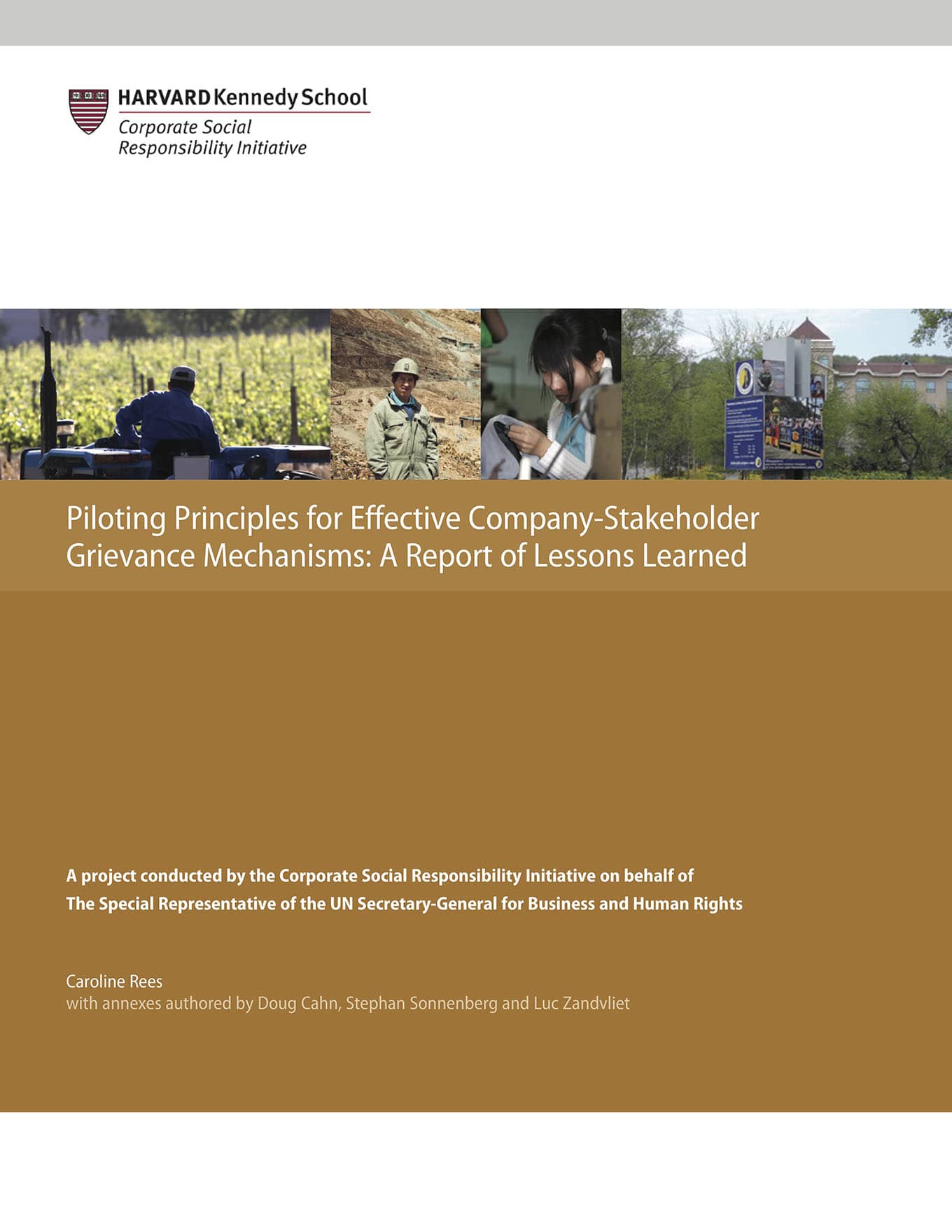 Piloting Principles for Effective Company-Stakeholder Grievance ...